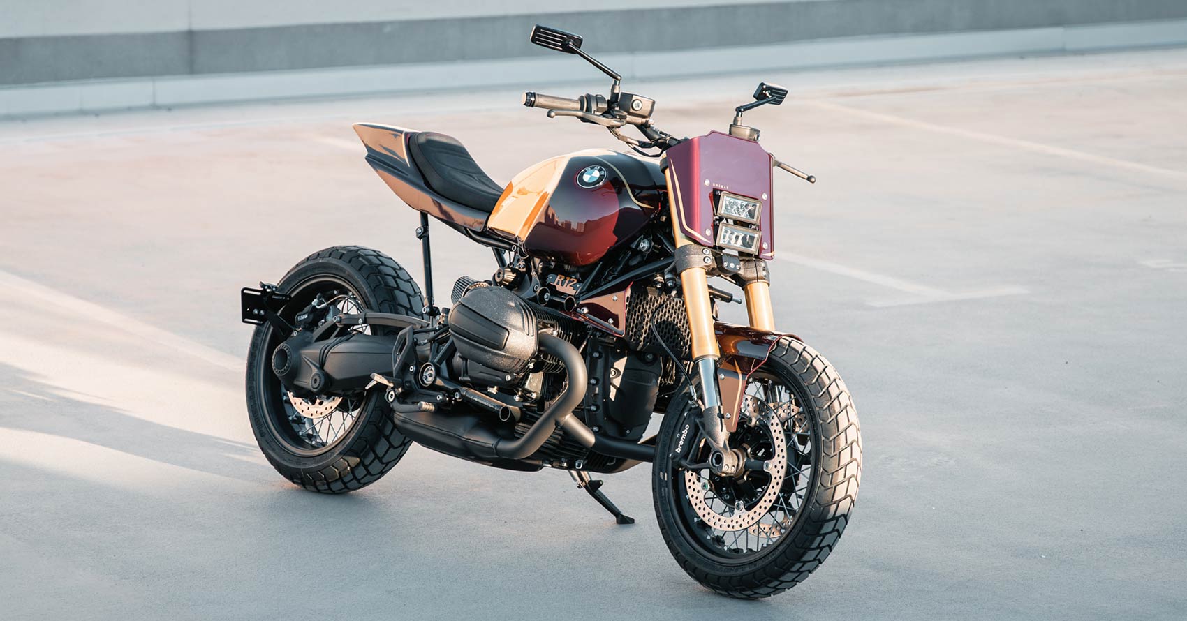 Boxed Burgundy: A custom BMW R12 nineT from Poland - usqix.com